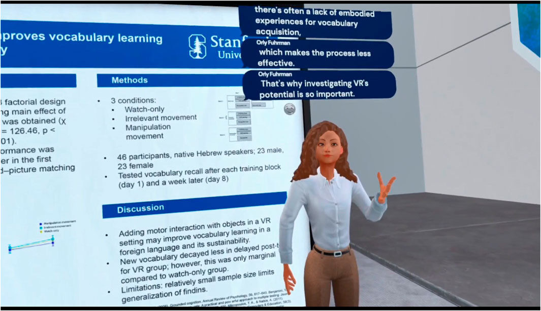 AI-Enhanced Poster Sessions in VR - Simulation News